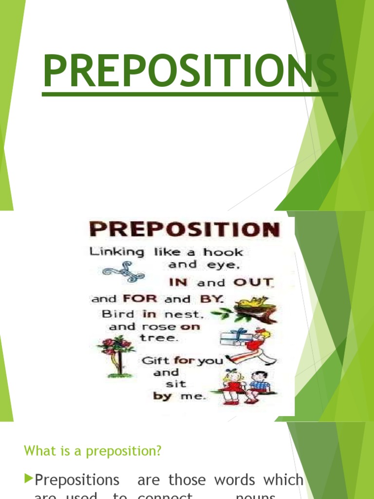Prepositions | PDF | Preposition And Postposition | Noun