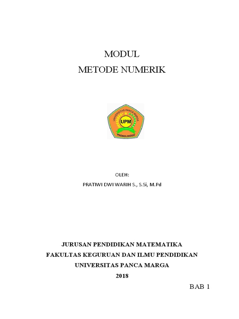 Modul Metode Numerik | PDF