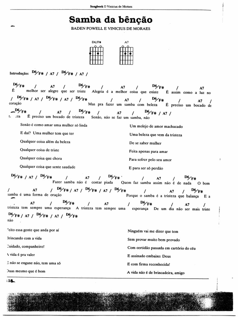 Samba Da Benção - Vinicius PDF | PDF