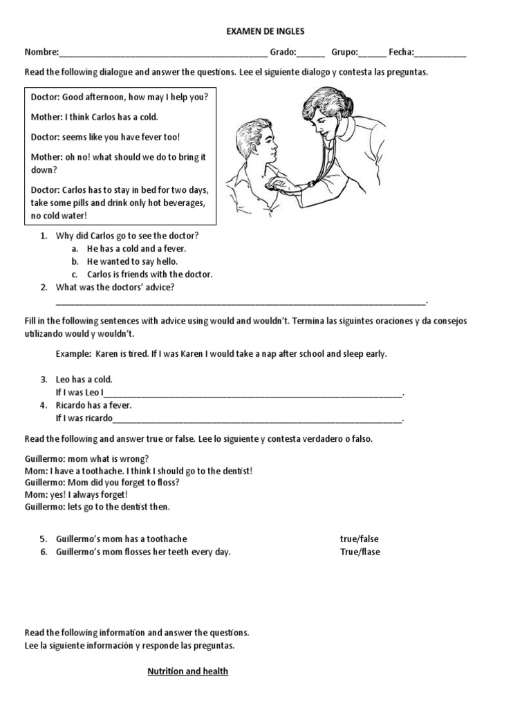 Examen de Inglés: Segundo Trimestre | PDF | Bart Simpson | Grammar