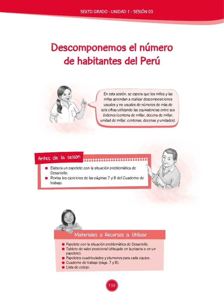 Documentos Primaria Sesiones Matematica SextoGrado SEXTO GRADO U1 MATE Sesion 03 PDF | PDF ...