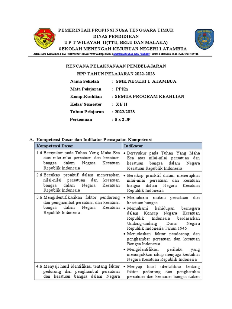 RPP 6 Akreditasi | PDF
