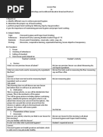 Personal Hygiene: A Lesson Plan | PDF | Hygiene | Oral Hygiene