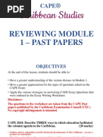 Caribbean Studies Cape Syllabus | PDF