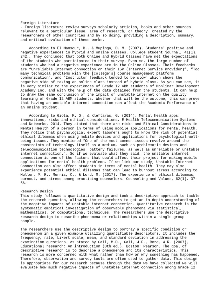 Foreign Literature | Download Free PDF | Educational Technology | Internet