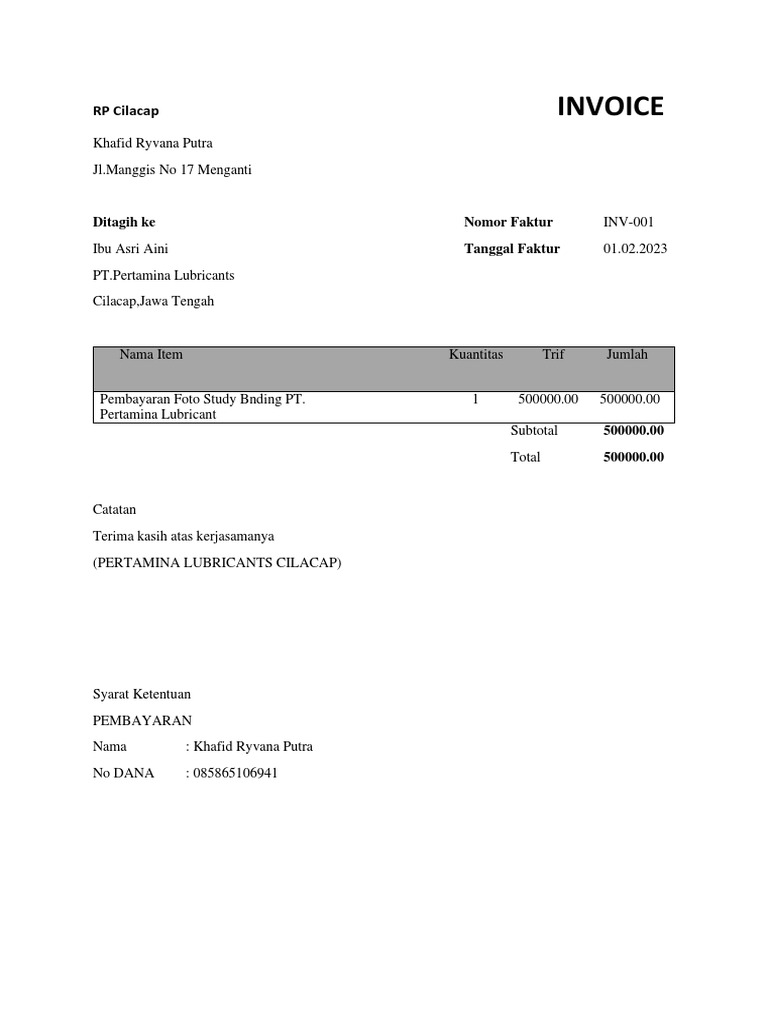 RP Invoice PDF | PDF