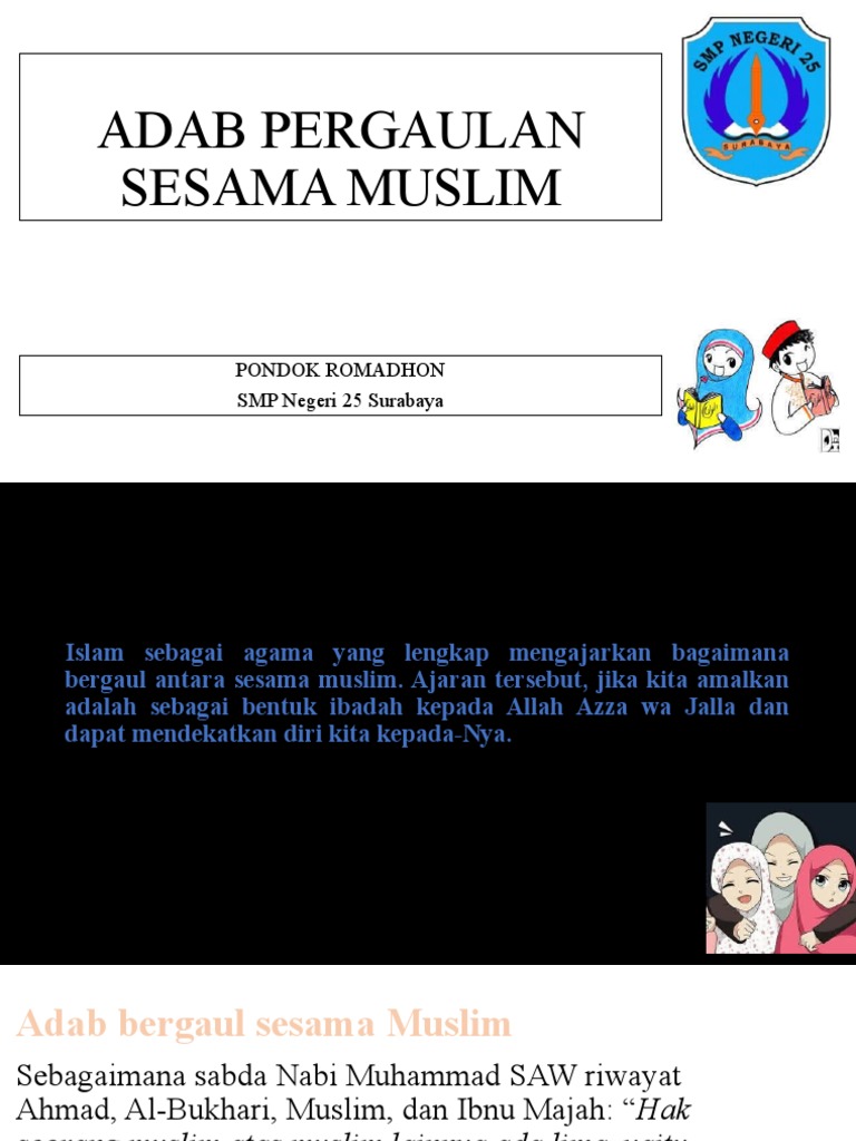 Adab Pergaulan Sesama Muslim | PDF | Kesehatan Holistik | Agama ...