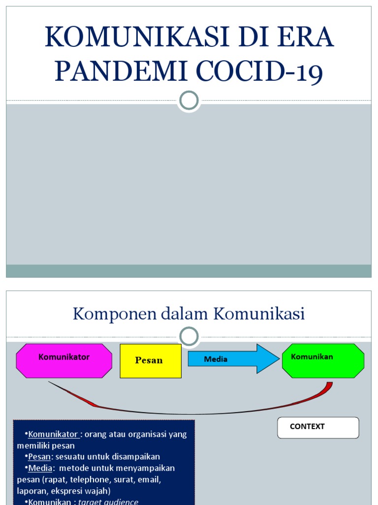 Komunikasi Di Era Pandemi Cocid-19 | PDF