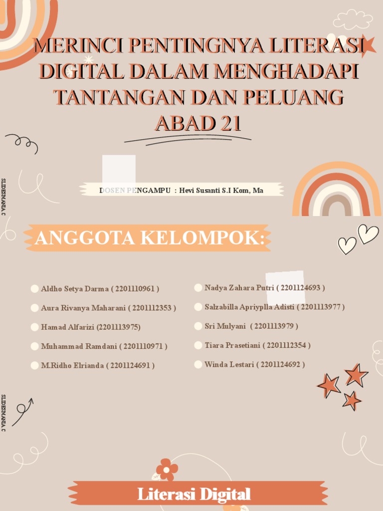 PPT LITERASI DIGITAL-1.pptx | PDF