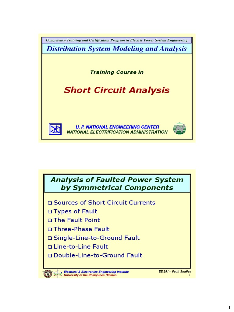 EE251 Notes1 - Short Circuit Calculations | PDF | Electronic ...