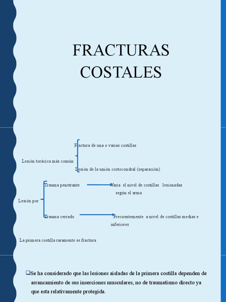 8.-Fracturas Costales | PDF | Lesión | Tórax