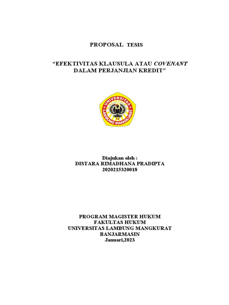 Bismillah Proposal Di Acc! - Done | PDF