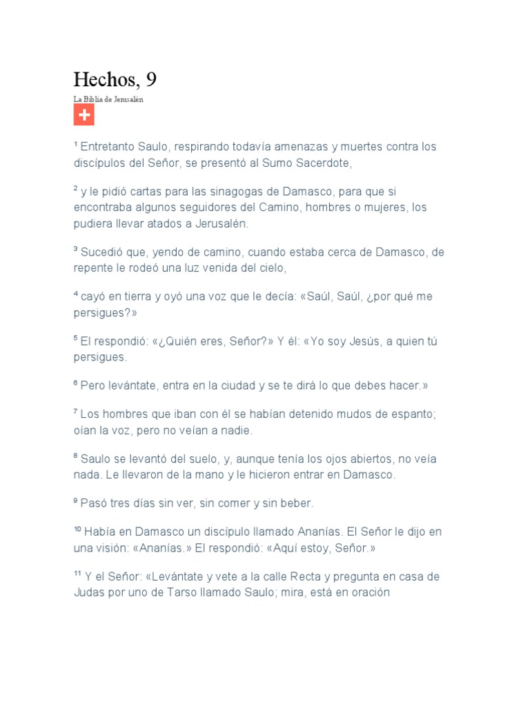 Hechos 9 | PDF