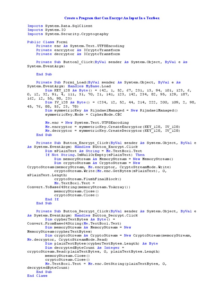 Encrypt | PDF | Encryption | Cryptography
