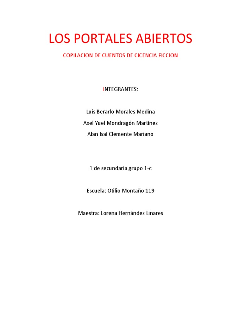 Los Portales Abiertos | PDF