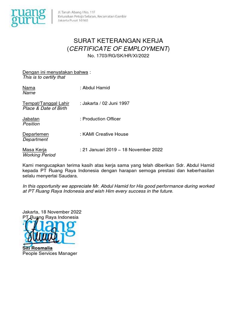 COE - Abdul Hamid-1 | PDF