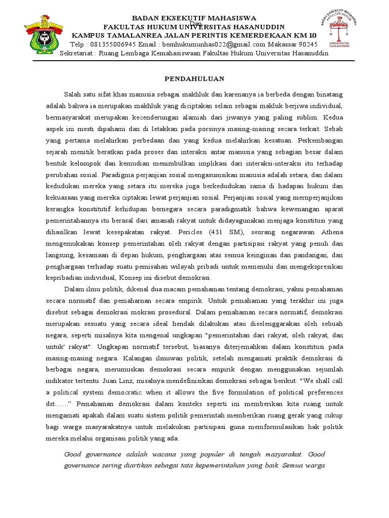 PROKER BEM Dari Mkaderisasi | PDF