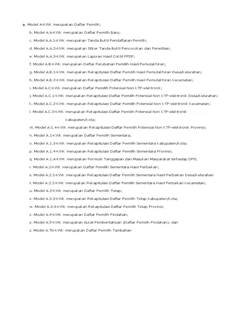 Format Model Kpu | PDF