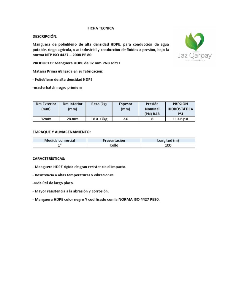 Ficha Tecnica Editable | PDF