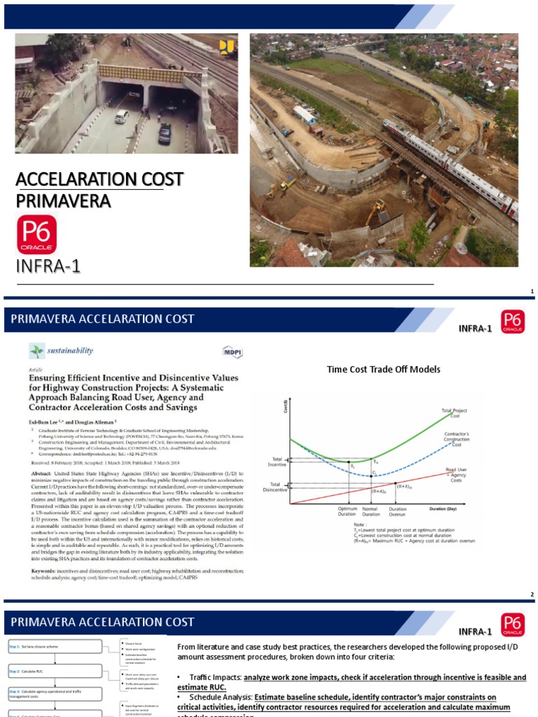 Acc Cost Menggunakan Primavera p6 | PDF | Cost | Discounting