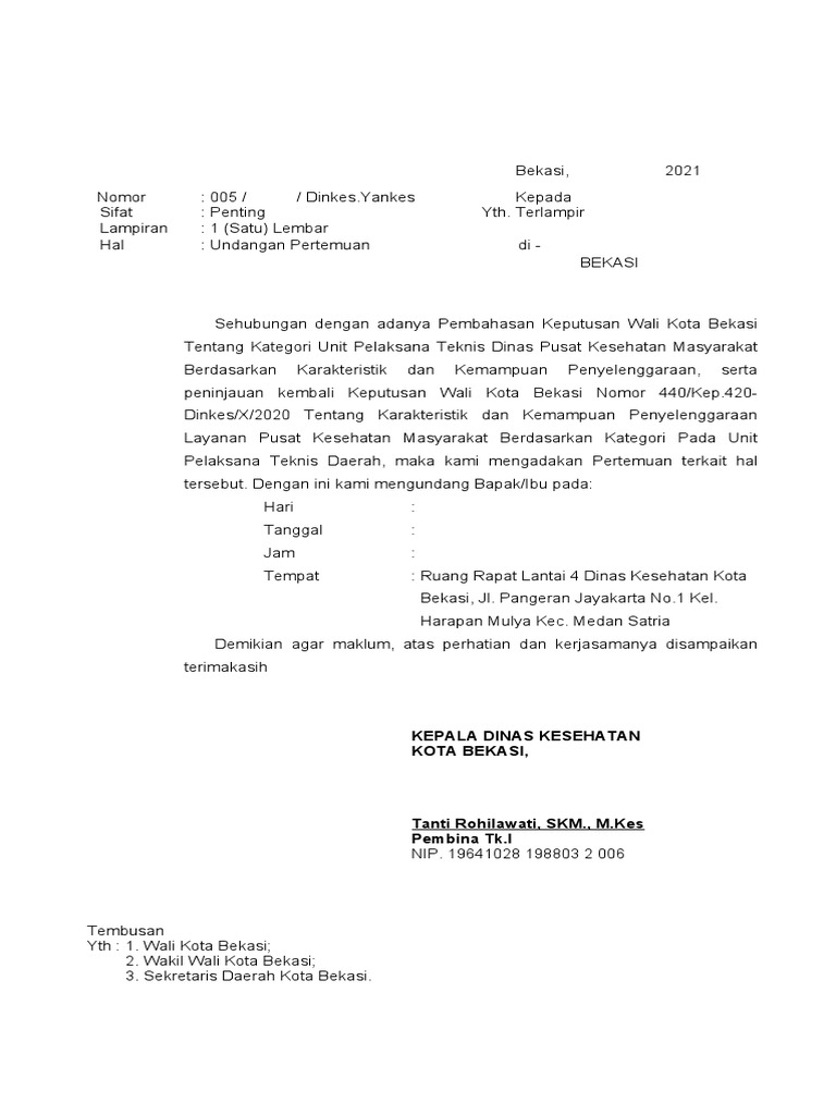 Surat Undangan Pertemuan Pdf