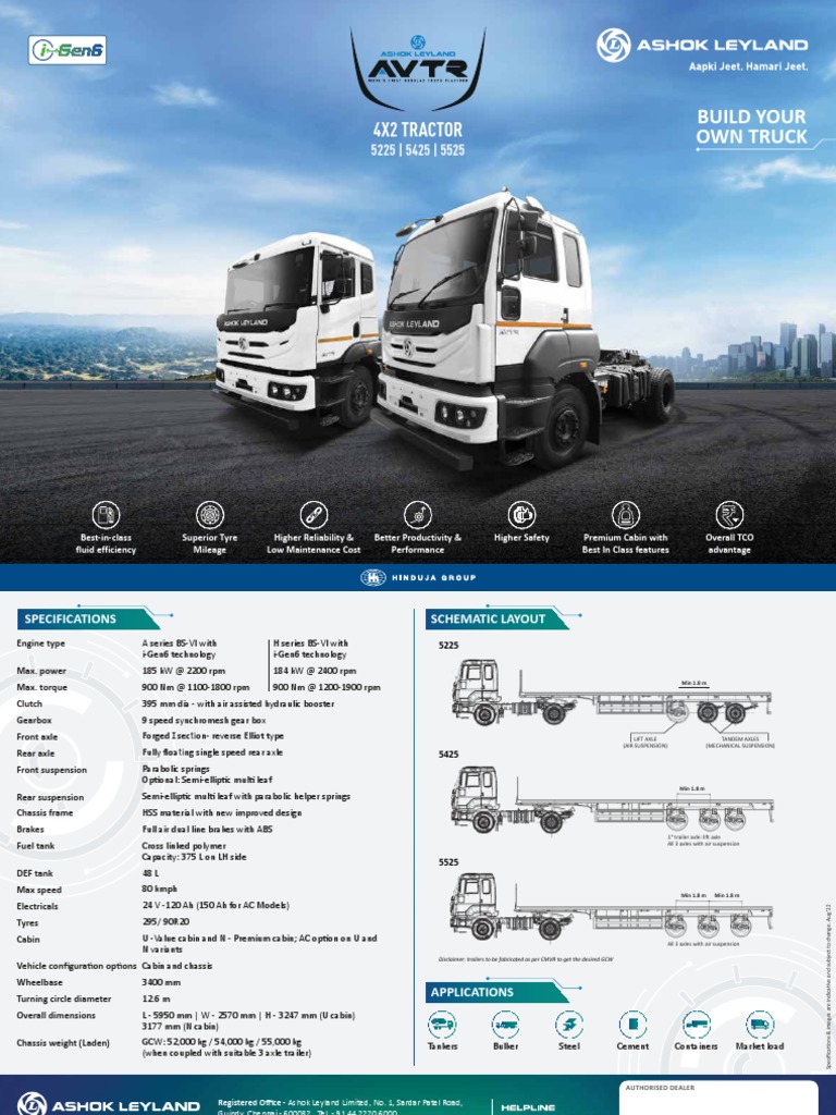 4X2 Tractor: Build Your Own Truck | PDF | Truck | Axle
