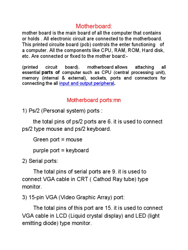 Hardware Notes New Ports and Slots PDF | PDF | Cd Rom | Computer ...