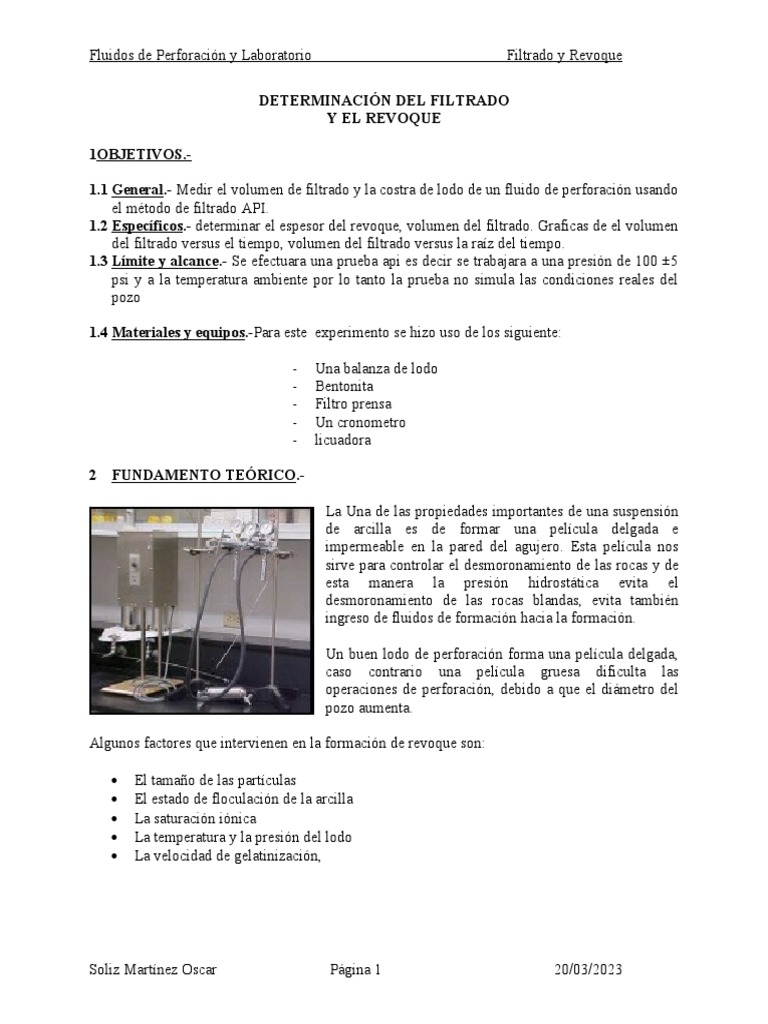 Experimento 4 | PDF | Filtración | Permeabilidad (Ciencias de la Tierra)