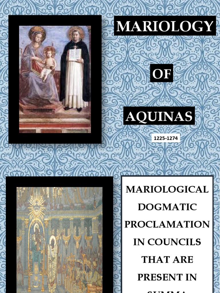 Aquinas' Mariology: Key Doctrines Explained | PDF | Sanctification ...