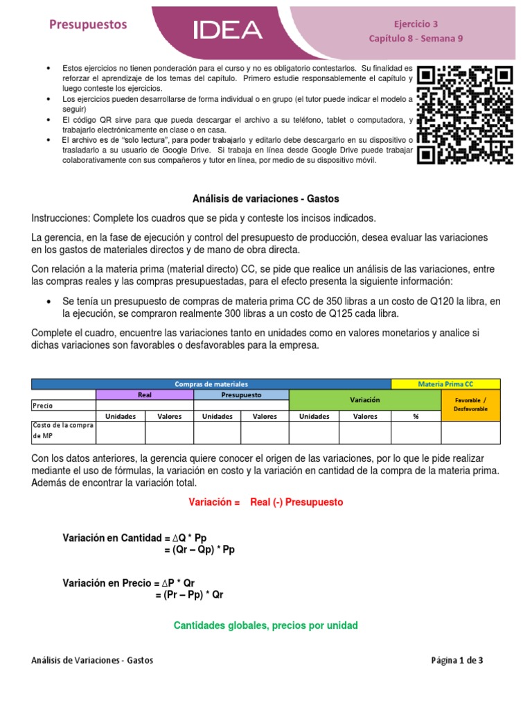 Presup Ej3 Sem9 2020 | PDF | Presupuesto | Informática
