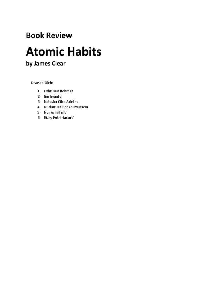 Ulasan Buku: Atomic Habits | PDF