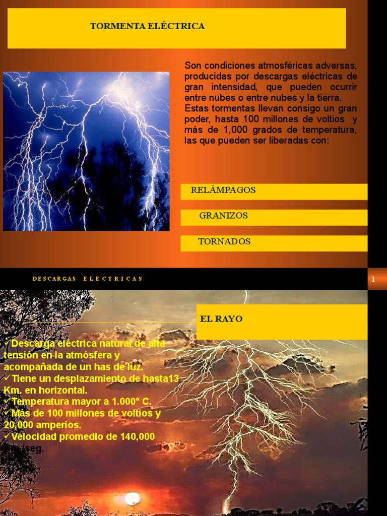 Tormentas Electricas | PDF | Relámpago | Tormenta
