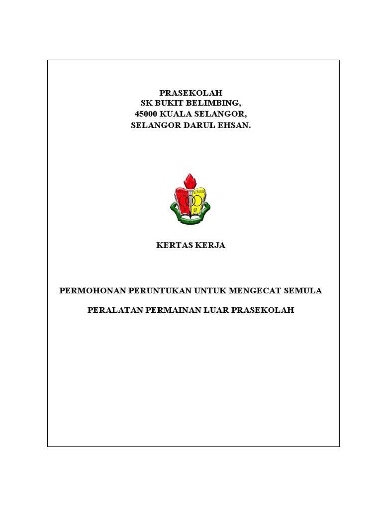 Kertas Kerja Cat Taman | PDF