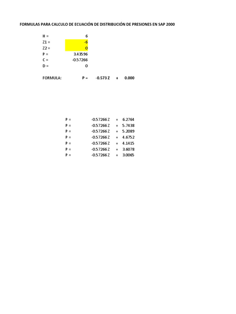 Ecuación de Joint Patterns en Sap 2000 | PDF