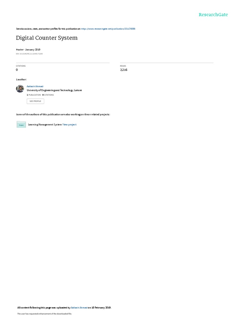 Smart Counter | PDF | Computing | Electronic Engineering