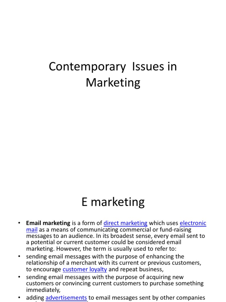 Contemporary Issues in Social Media Marketing | PDF | Direct Marketing ...