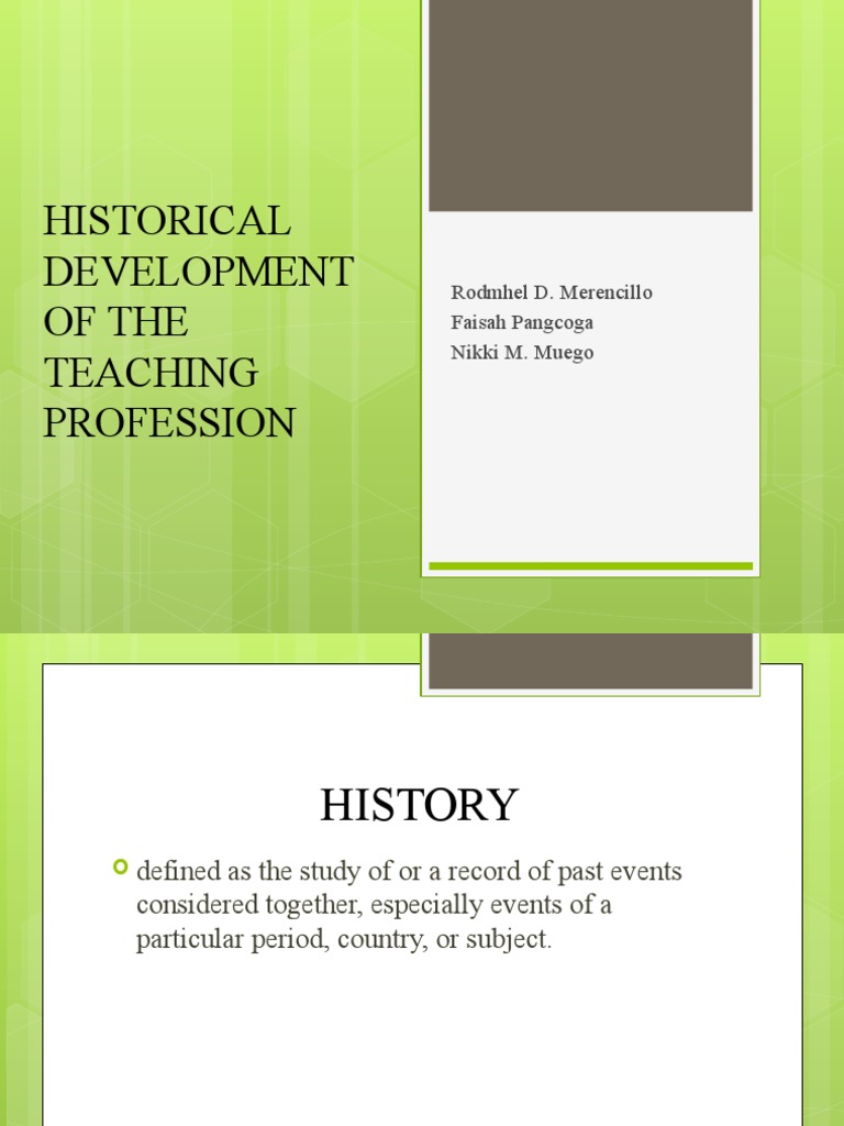 Historical Development of Teaching in the Philippines | PDF | Teachers ...