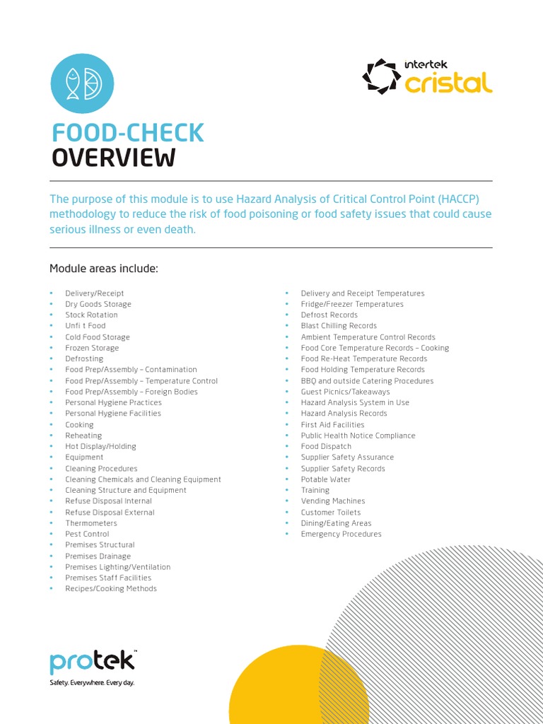 Intertek Cristal Food-Check Datasheet CMYK PDF | PDF