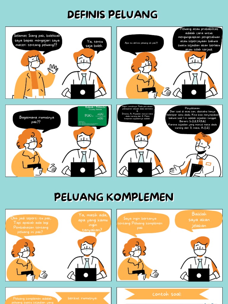 Komik Matematika Peluang Komplemen Riski Putra S PDF | PDF