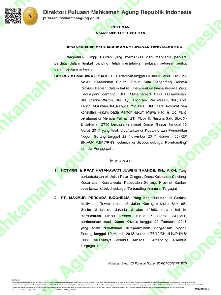 Putusan 60 PDT 2018 PT BTN 20221208171747 PDF | PDF