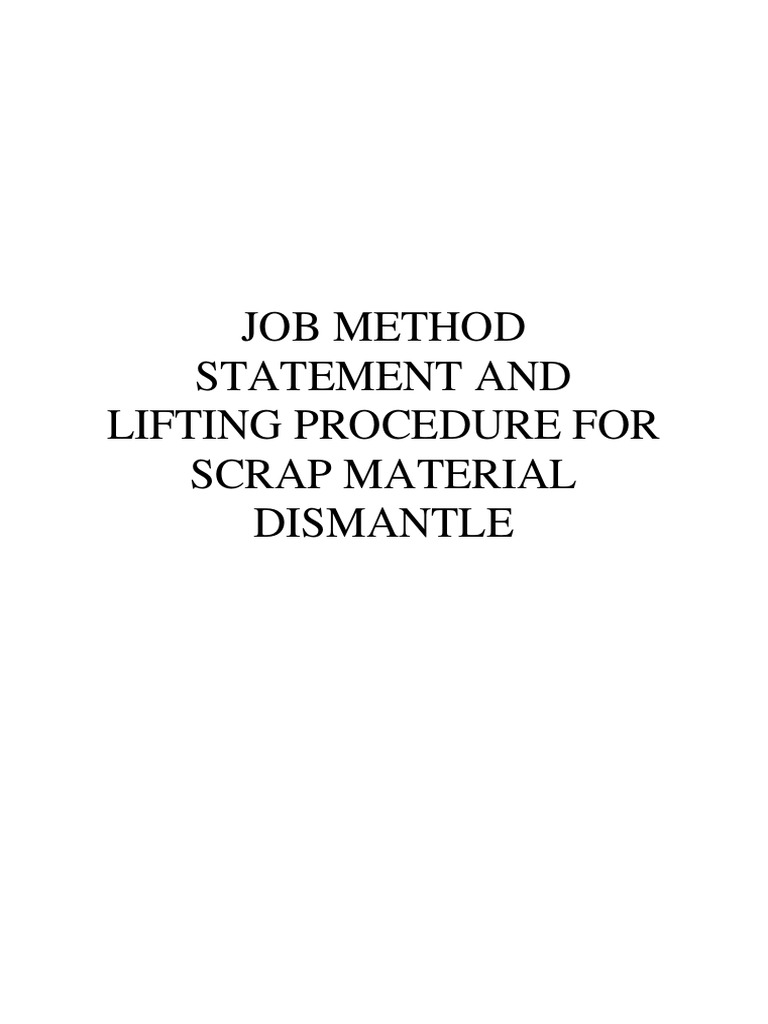 Lifting Procedure With Attachment | PDF | Crane (Machine)