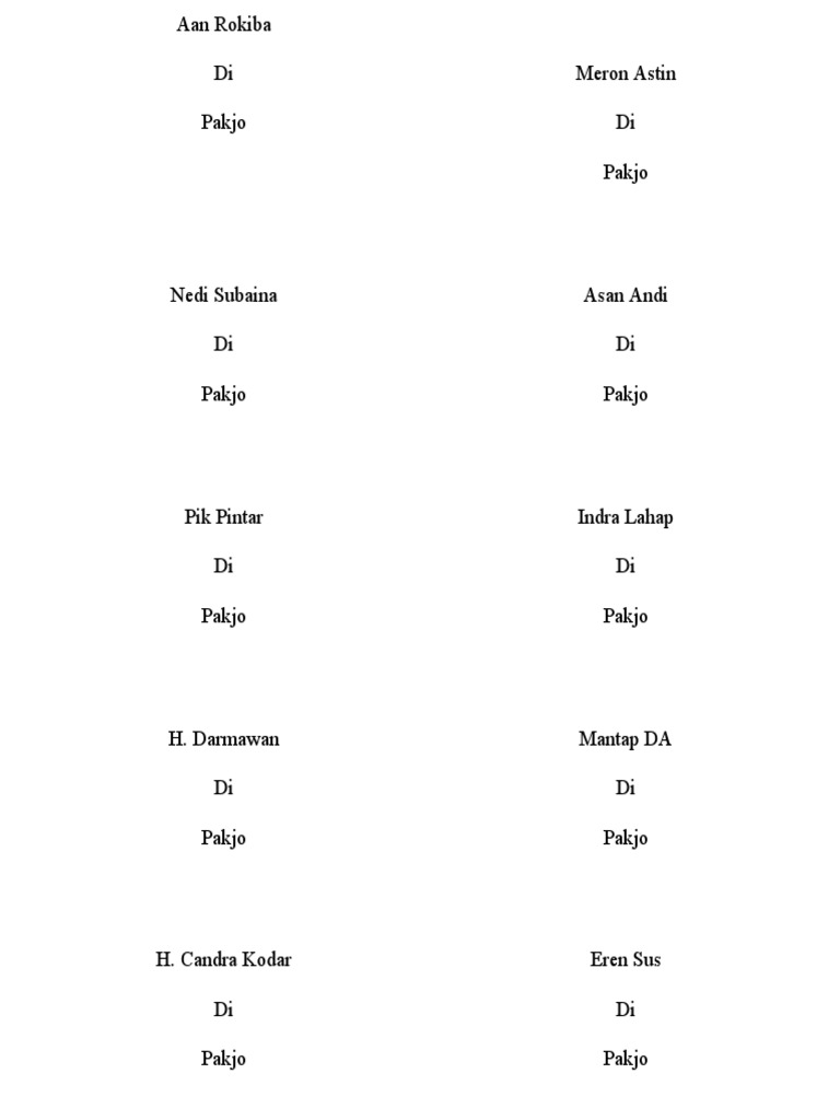 Label Undangan 121 | PDF