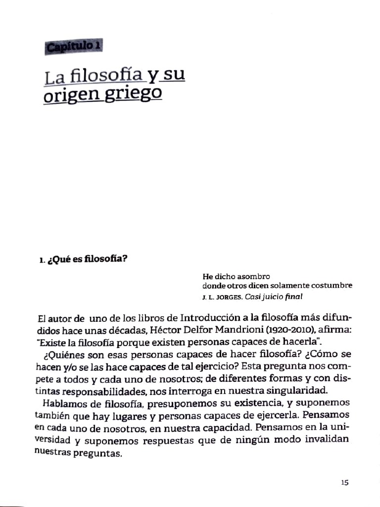 Origen Griego de la Filosofía: Asombro y Saber | PDF | Sabiduría | Platón