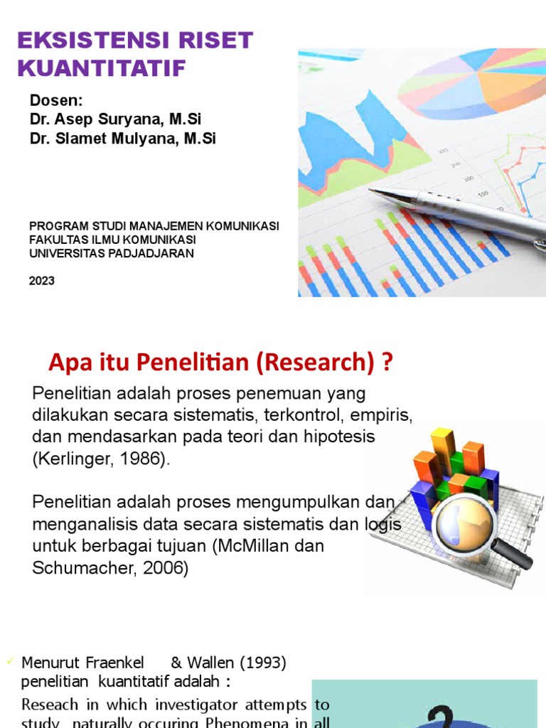 Eksistensi Riset Kuantitatif Oke | PDF