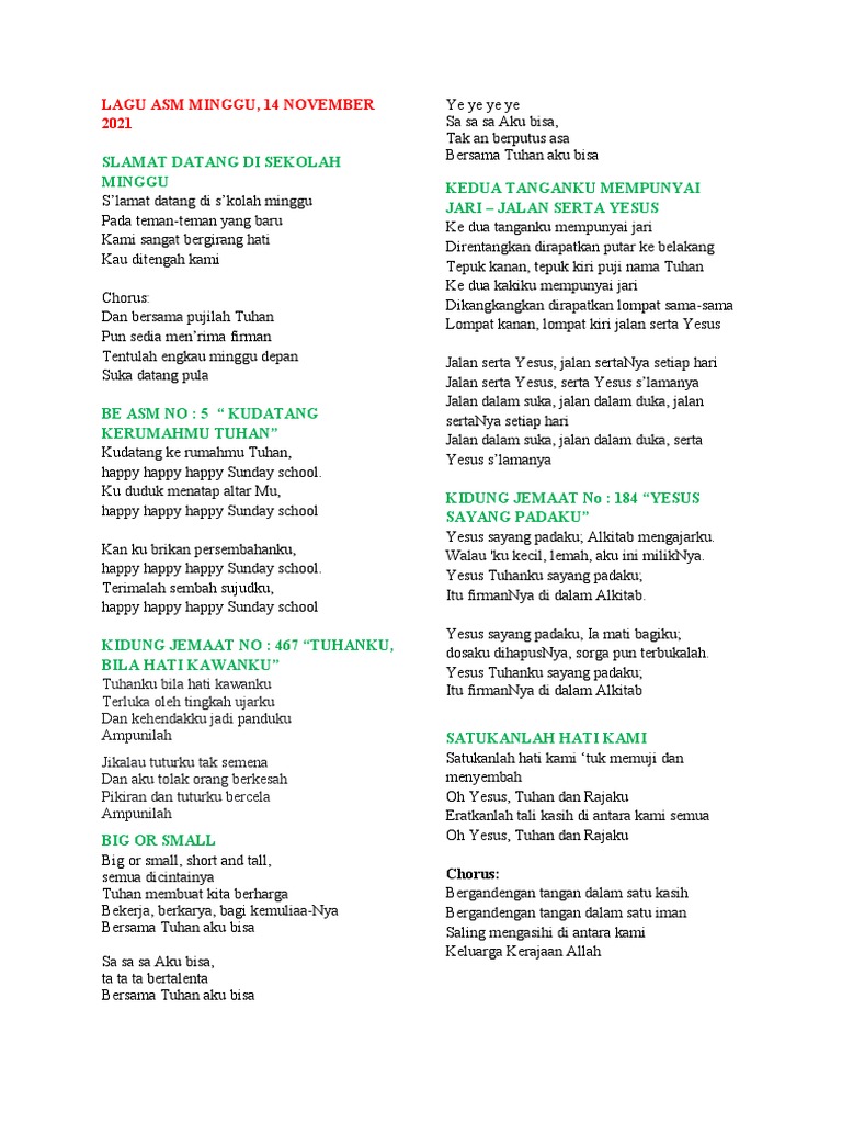 Ibadah Asm 29 Agustus 2021 | PDF