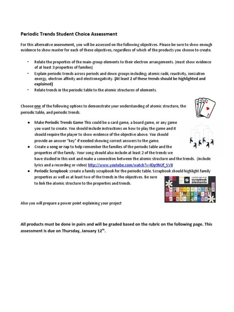 Periodic Table Project | PDF | Periodic Table | Chemical Elements
