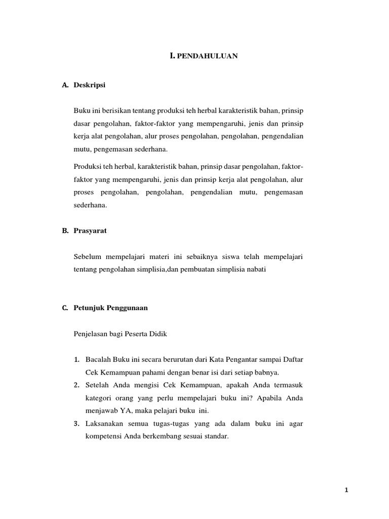 Isi Modul Tefa | PDF