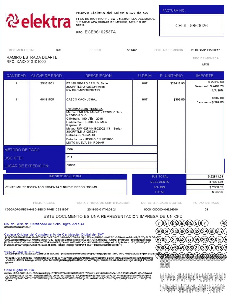 Factura-Elektra | PDF