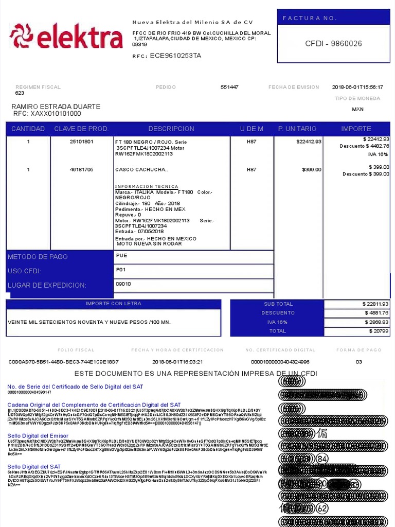 Factura-Elektra | PDF