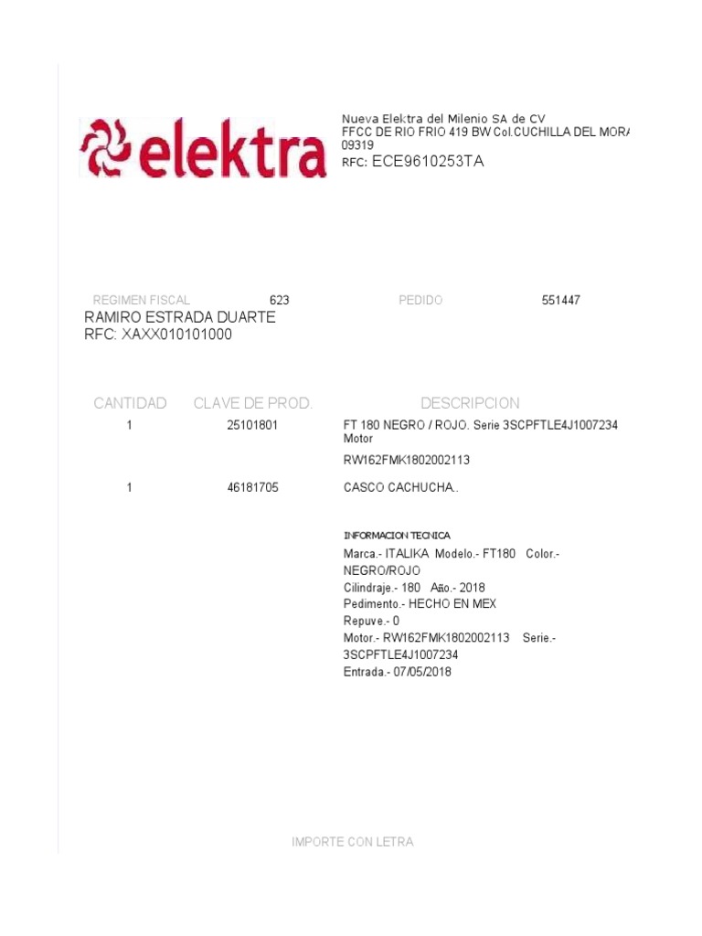 Factura-Elektra | PDF